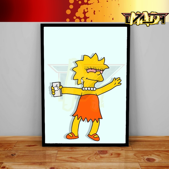 Disney | Art | Custom Lisa Simpson Apple Iphone Poster 9s Simpsons Nostalgia Aesthetic Poster ...